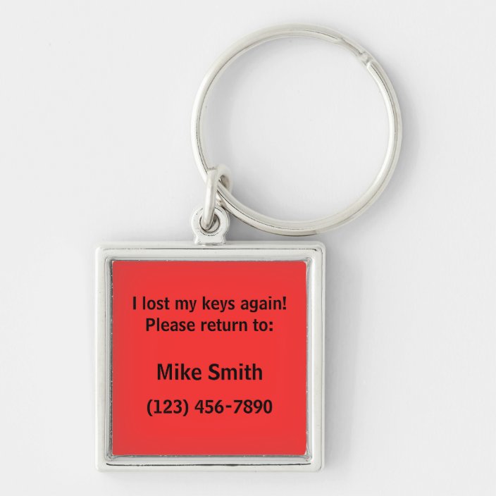 Please Return Lost Keys Keychain | Zazzle.com