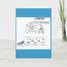 Please Rise as the Card is Opened | Zazzle