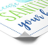 Please Sanitize your hands Poster | Zazzle