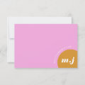 Please Say Yes Modern Bold Pink, Yellow Retro Arch RSVP Card | Zazzle