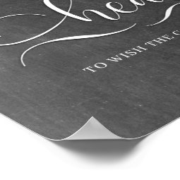 Please Sign A Heart Wedding Sign | Zazzle