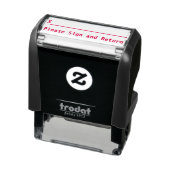 "Please Sign and Return" + Signature Line Self-inking Stamp | Zazzle
