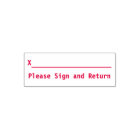 Please Sign and Return - Custom Teacher Name Line Self-inking Stamp ...