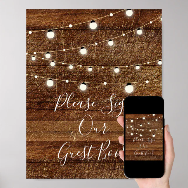 Please Sign our Guest Book 8x10 | Zazzle