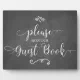 Please Sign Our Guest Book Wedding Sign Plaque | Zazzle