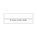 Please sign signature here request self-inking stamp | Zazzle