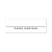 Please sign signature here request self-inking stamp | Zazzle