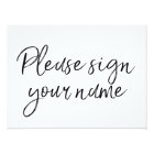 Wedding Guest Book Sign | Stylish Gold Lettered Invitation | Zazzle.com