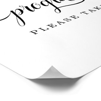 Please Take a Program Sign | Zazzle