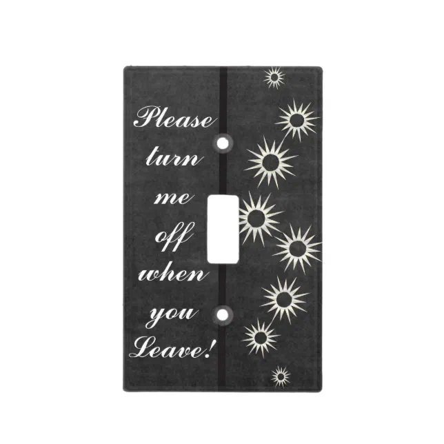 Please Turn Me Off Light Switch Cover | Zazzle