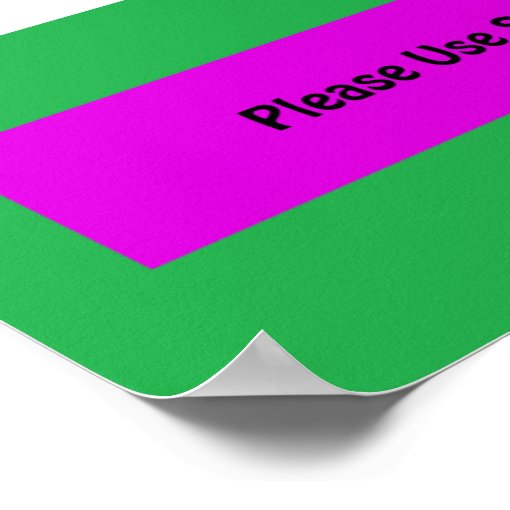 'Please Use Side Entrance' Sign. Customizable Poster | Zazzle