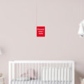 Please Wait Here Customizable Message Red Poster | Zazzle