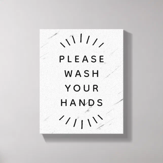 Please Wash Your Hands Sign for Bathroom Hygiene | Zazzle