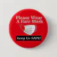 Please Wear A Face Mask Button | Zazzle