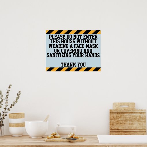 Please Wear A Mask Poster | Zazzle