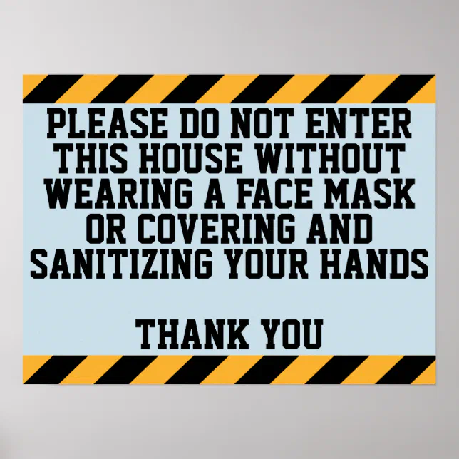 Please Wear A Mask Poster | Zazzle
