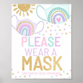 Please wear a mask poster | Zazzle