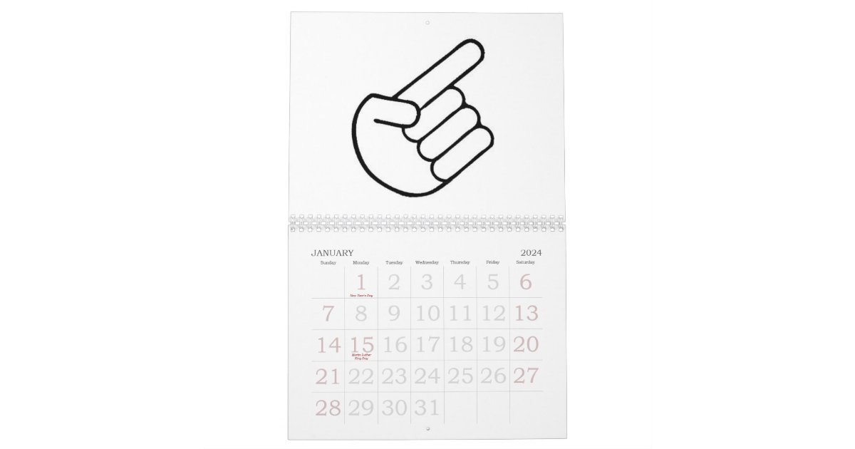 PLEASURE CHART CALENDER CALENDAR | Zazzle