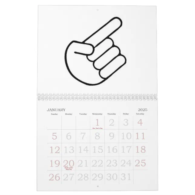 PLEASURE CHART CALENDER CALENDAR | Zazzle