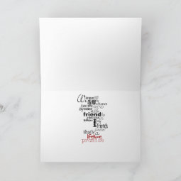 *PLEDGE* AND A *WISH* TO BEST FRIEND ON BIRTHDAY CARD | Zazzle