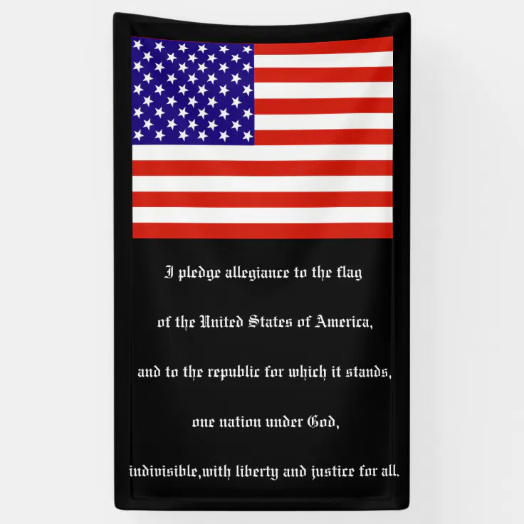 Pledge Of Allegiance Banner | Zazzle