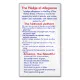 Pledge of Allegiance, National Anthem & America Business Card Magnet ...