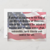 Pledge of Allegiance Postcard | Zazzle