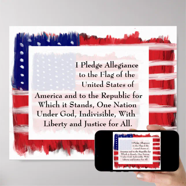 Pledge Of Allegiance Poster | Zazzle