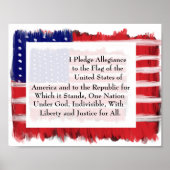 Pledge Of Allegiance Poster | Zazzle