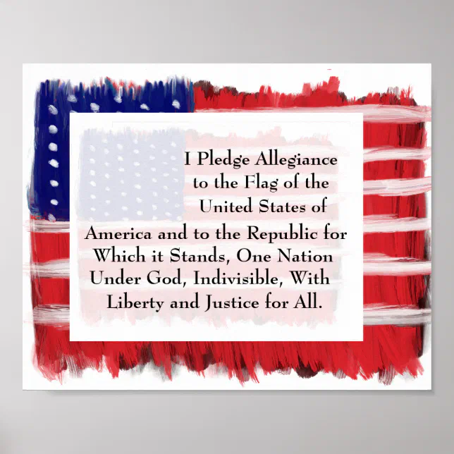 Pledge Of Allegiance Poster | Zazzle