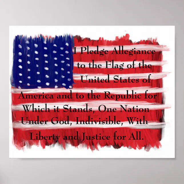 Pledge Of Allegiance Poster | Zazzle