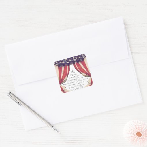 Pledge of Allegiance Stickers | Zazzle