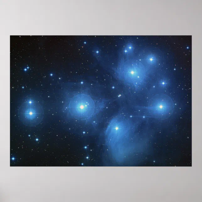 Pleiades Star Cluster Poster | Zazzle