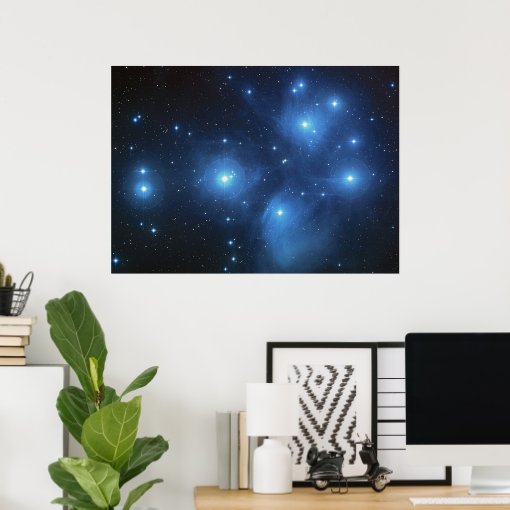 Pleiades Star Cluster Poster | Zazzle