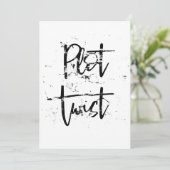 Plot Twist Card | Zazzle