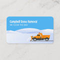 Plowing Snow Removal Business Card | Zazzle