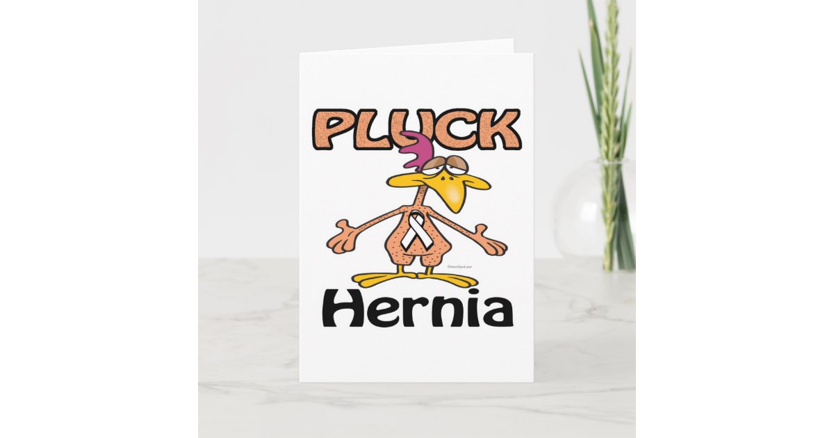 Pluck Hernia Awareness Design Card | Zazzle.com