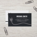 Plug and Wire Electrician Electrical Texture Business Card | Zazzle