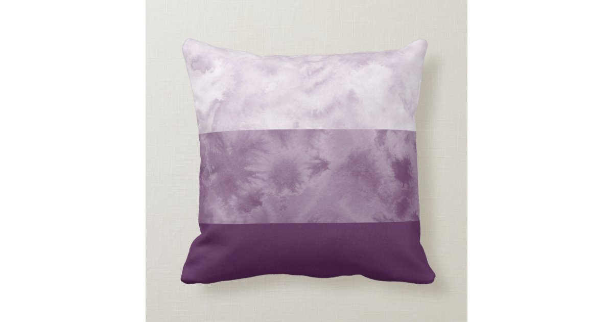 Plum Block Stripes Throw Pillow | Zazzle.com
