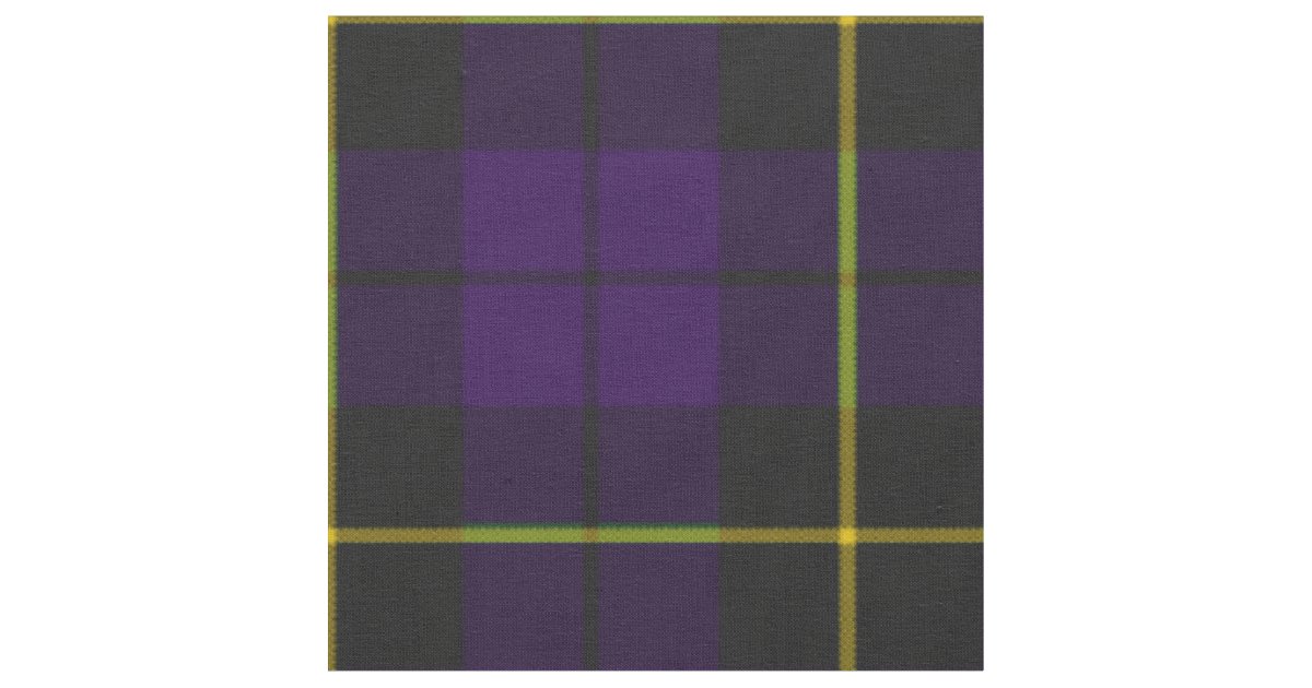 Plum dark purple and black plaid fabric | Zazzle