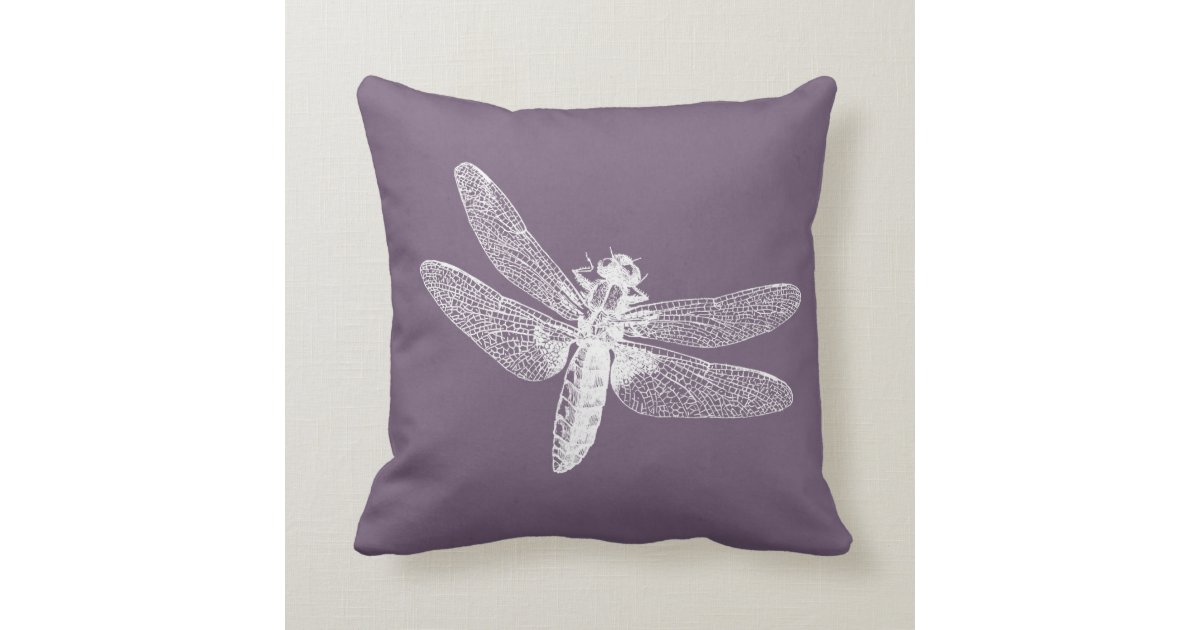 Plum Firefly Pillow | Zazzle.com