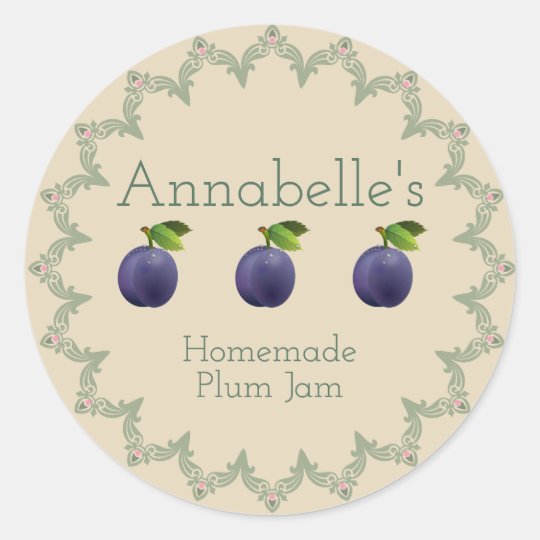 Plum Jam Label | Zazzle.com