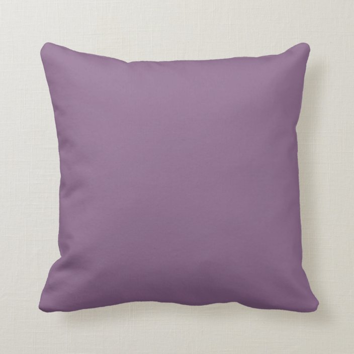 Plum Solid Color Customize It Throw Pillow | Zazzle.com