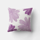 Plum Watercolor Flowers Throw Pillow | Zazzle