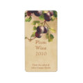 Plum wine bottle label | Zazzle