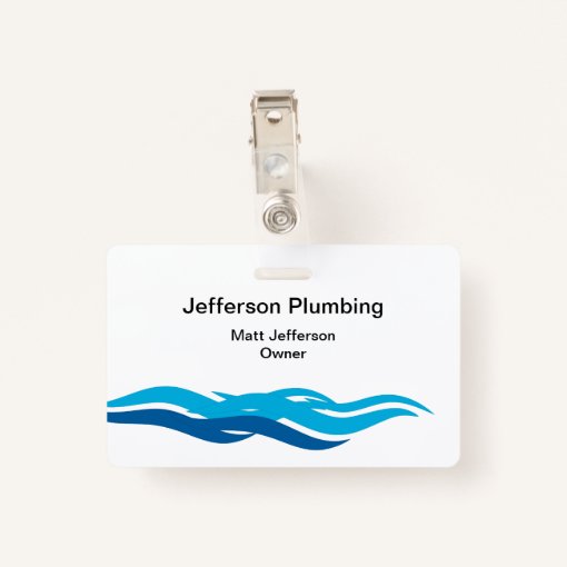 Plumber Business Badges | Zazzle