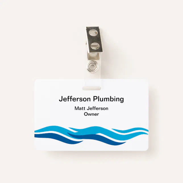 Plumber Business Badges | Zazzle
