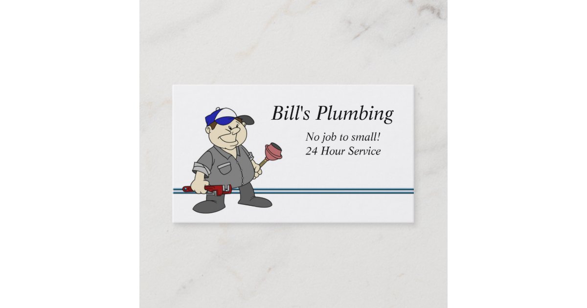 Plumber business card | Zazzle