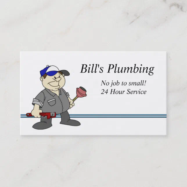 Plumber business card | Zazzle