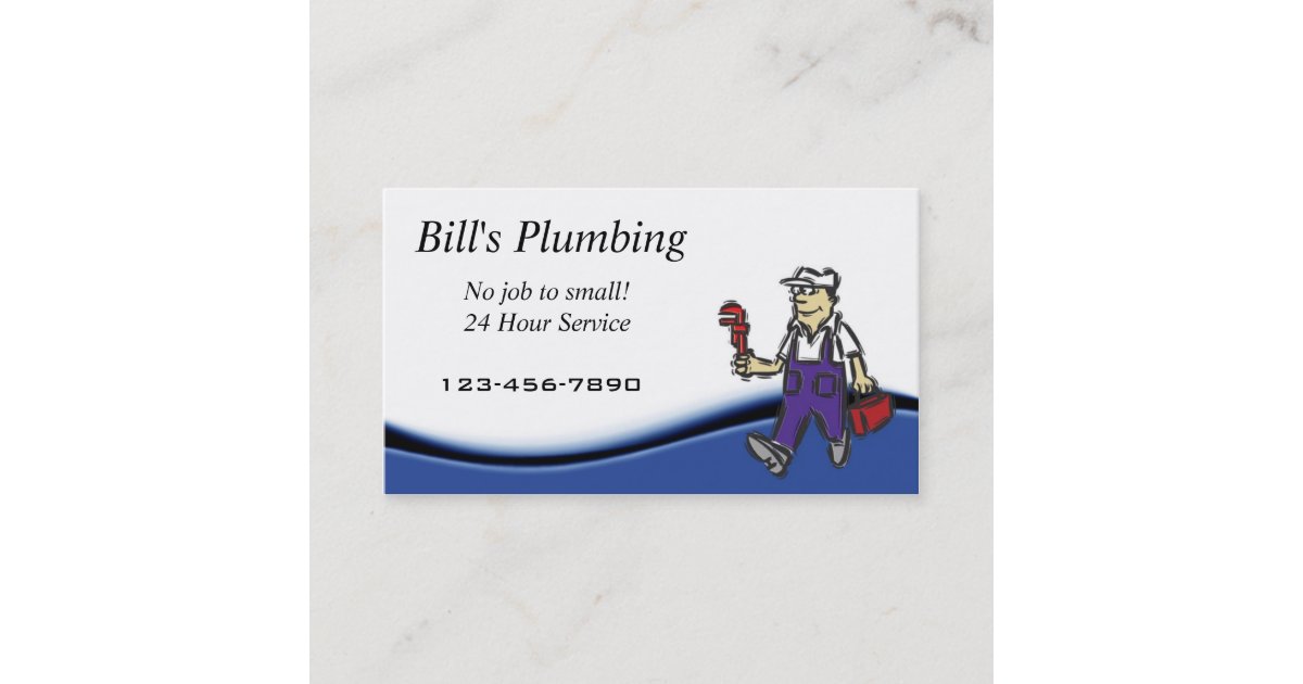Plumber business card | Zazzle